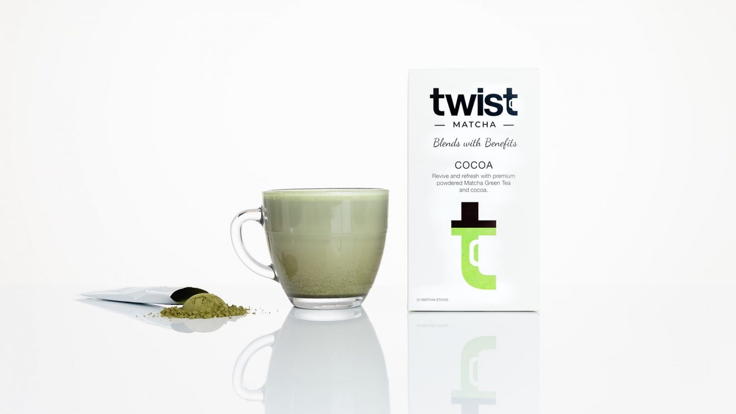 Cocoa Matcha Tea Sticks (20 Servings) – Twist Teas